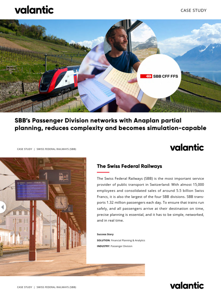 Success Story SBB Anaplan Valantic Eng | PDF | Microsoft Excel | Analytics