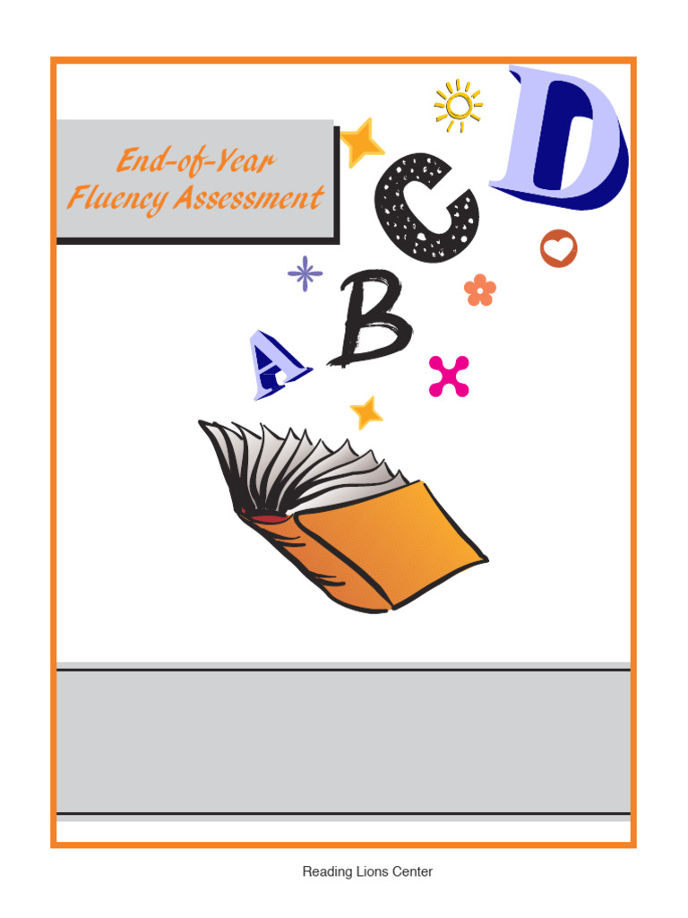 Grade 1 End-of-Year Fluency Test | PDF | Classroom