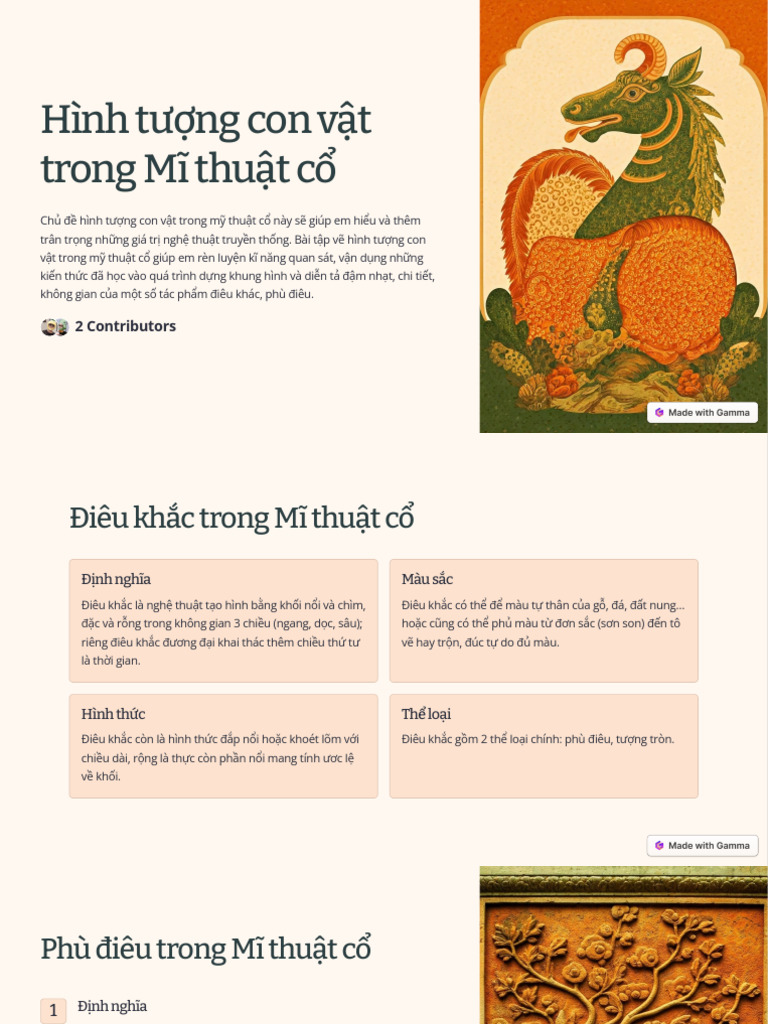 Hinh Tuong Con Vat Trong Mi Thuat Co | PDF