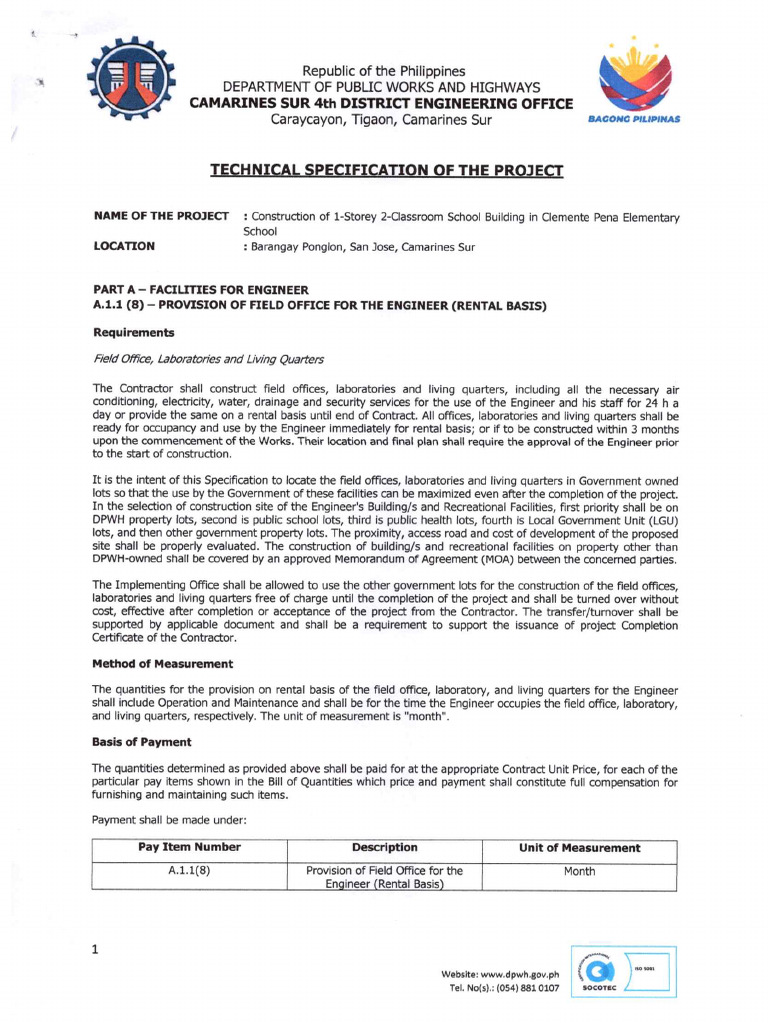 DPWH Specs | PDF
