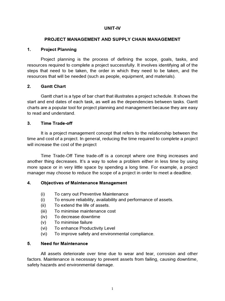 POM - Unit-4 Notes | PDF | Project Management | Six Sigma