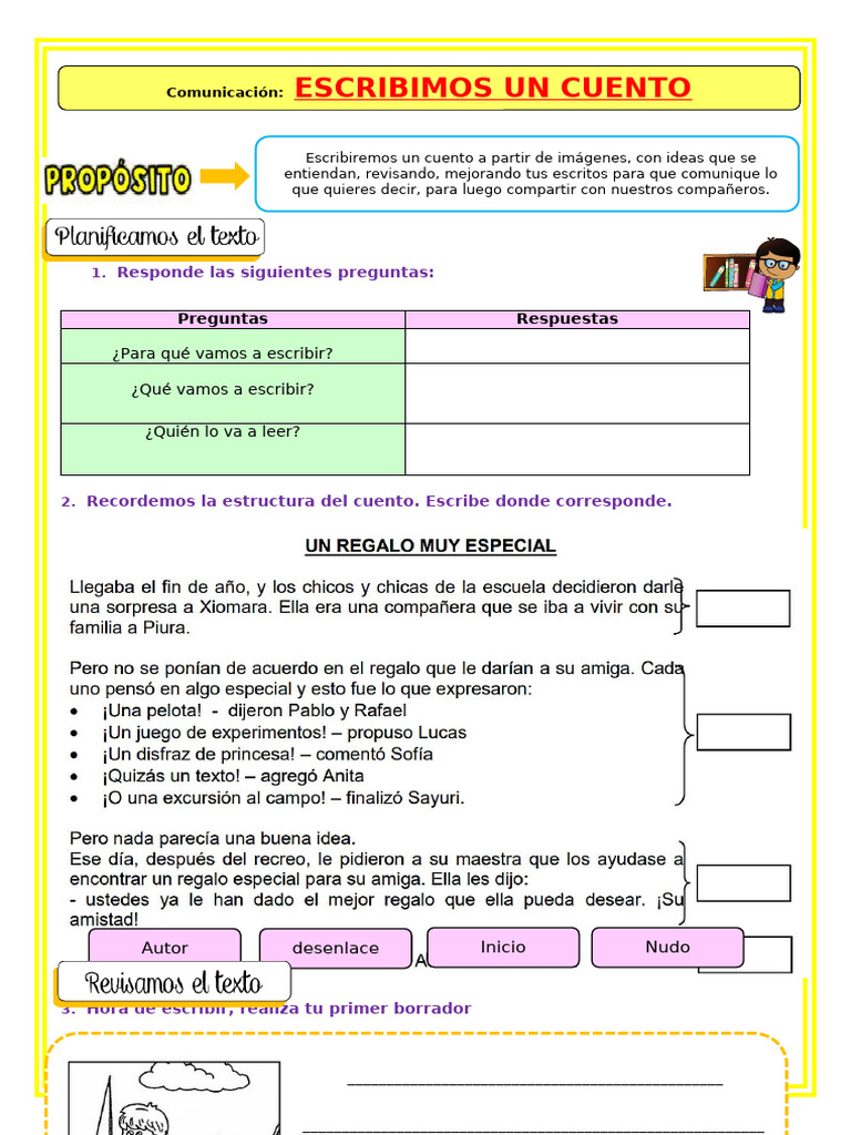 Escribiendo un Cuento: Guía Práctica | PDF