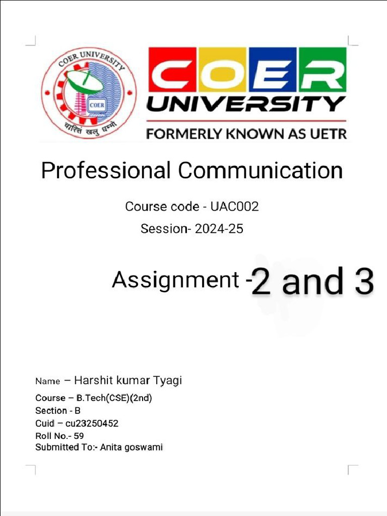 Professional Communication. | PDF