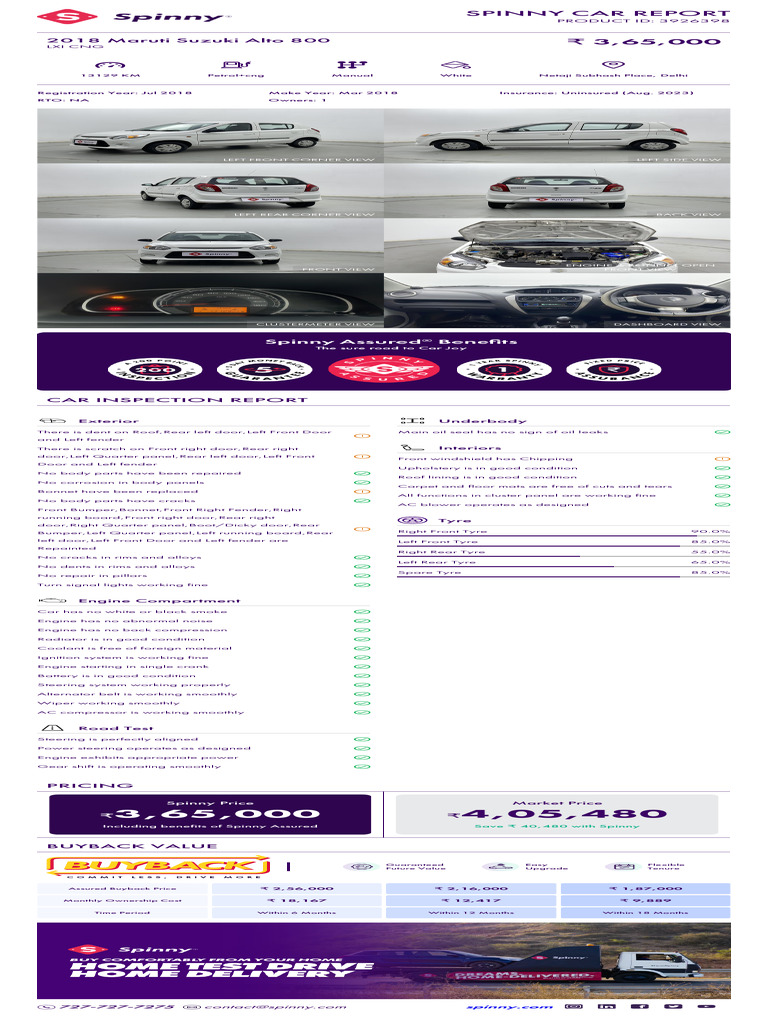 Shareable Report Lead - 3926398 | PDF | Rear Wheel Drive Vehicles | Motor Vehicle
