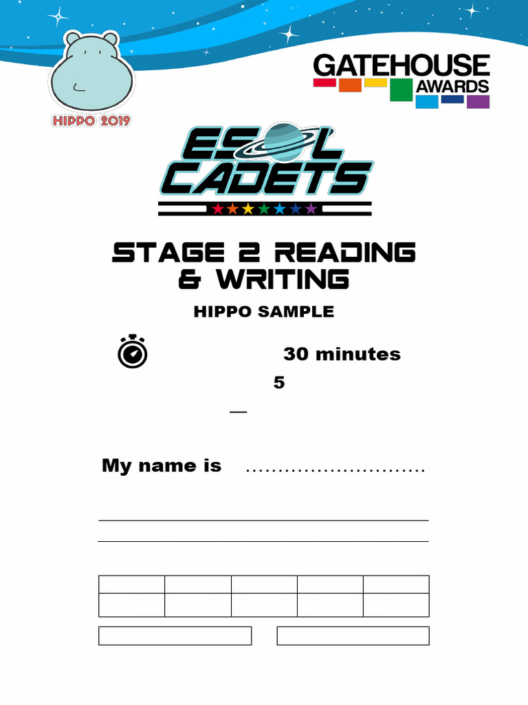 Stage 2 Reading & Writing Tasks | PDF