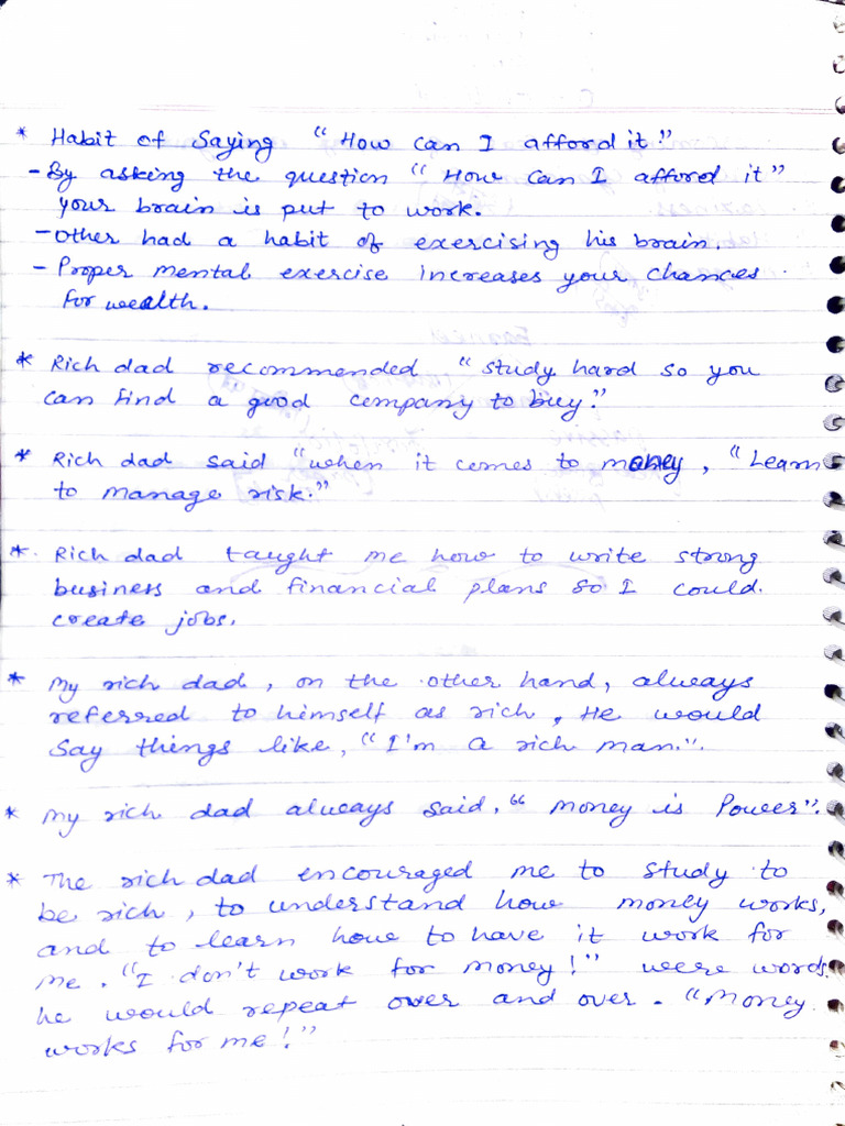 Rich Dad Poor Dad Book Summary | PDF