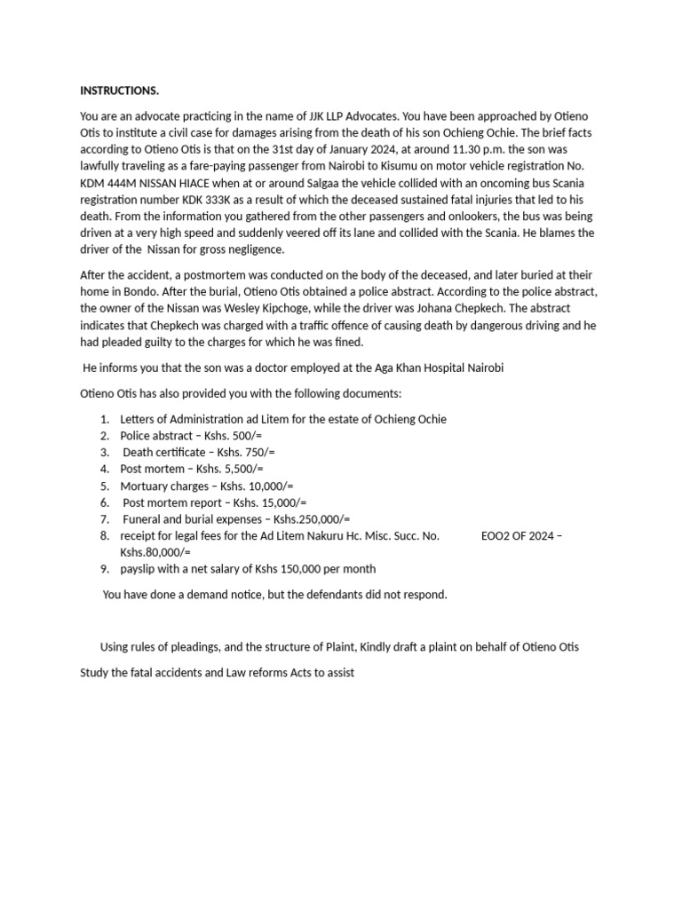 Background Facts For Drafting | PDF