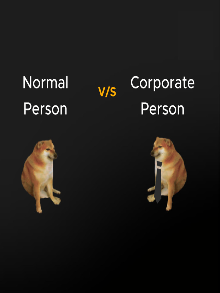 Normal Person Vs Corporate Person 1650190149 | PDF