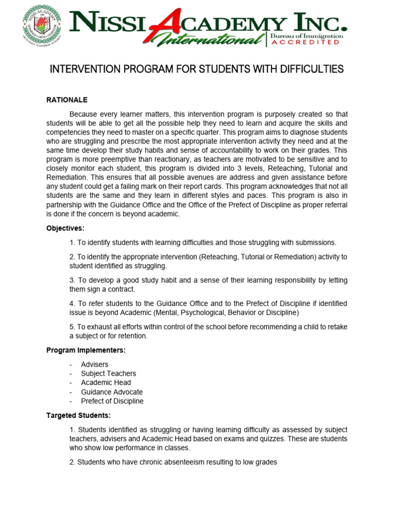 Local Government Intervention Strategies | PDF | Disciplines | Learning