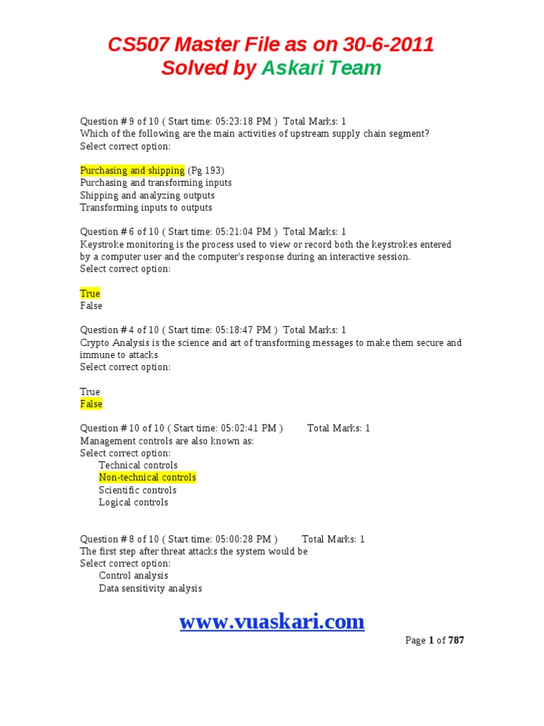 Cs507 Exam Prep Guide Pdf Decision Support System System
