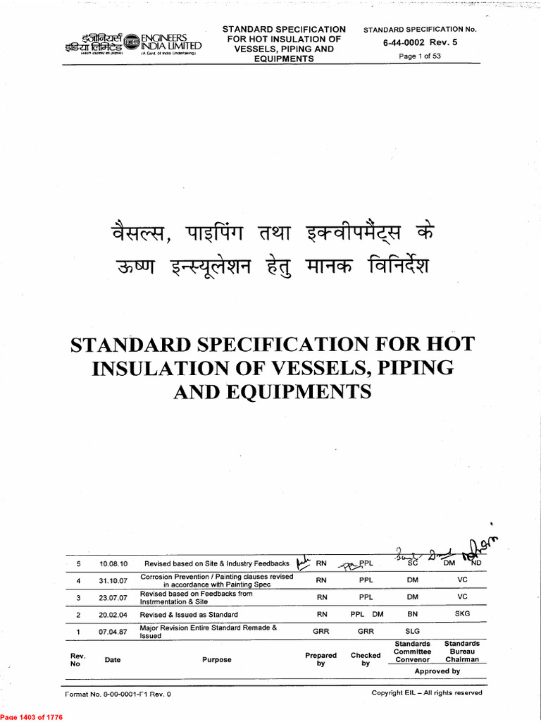 EIL 6-44-002 - Insulation Products | PDF
