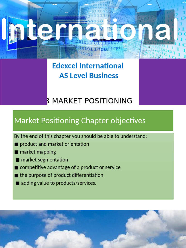 3 Market Positioning | PDF | Competitive Advantage | Market Segmentation