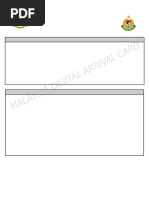 Brunei E-Health Arrival Form Details | PDF