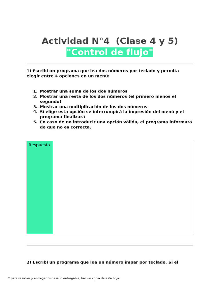 Programas de Control de Flujo en Python | PDF | Informática | Programación de computadoras