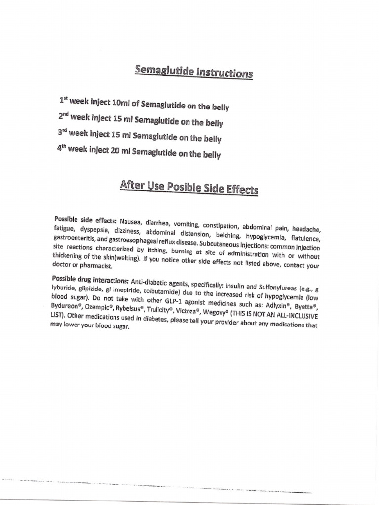 Semaglutide Concent | PDF