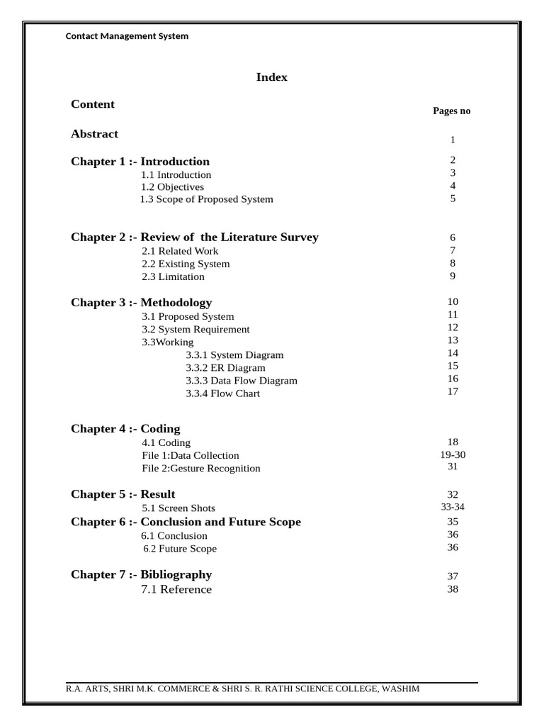 Contact Management System Overview | PDF