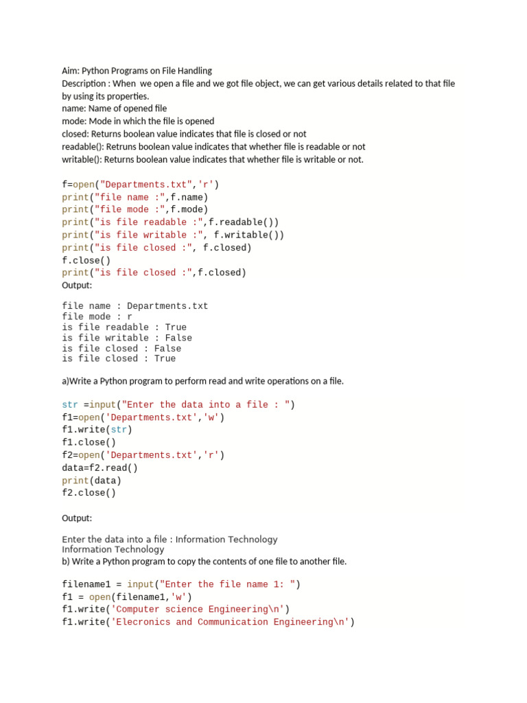 File Handling | PDF | Filename | Boolean Data Type File Handling | PDF | Filename | Boolean Data Type