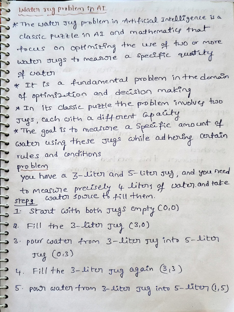 Water Jug Problem | PDF