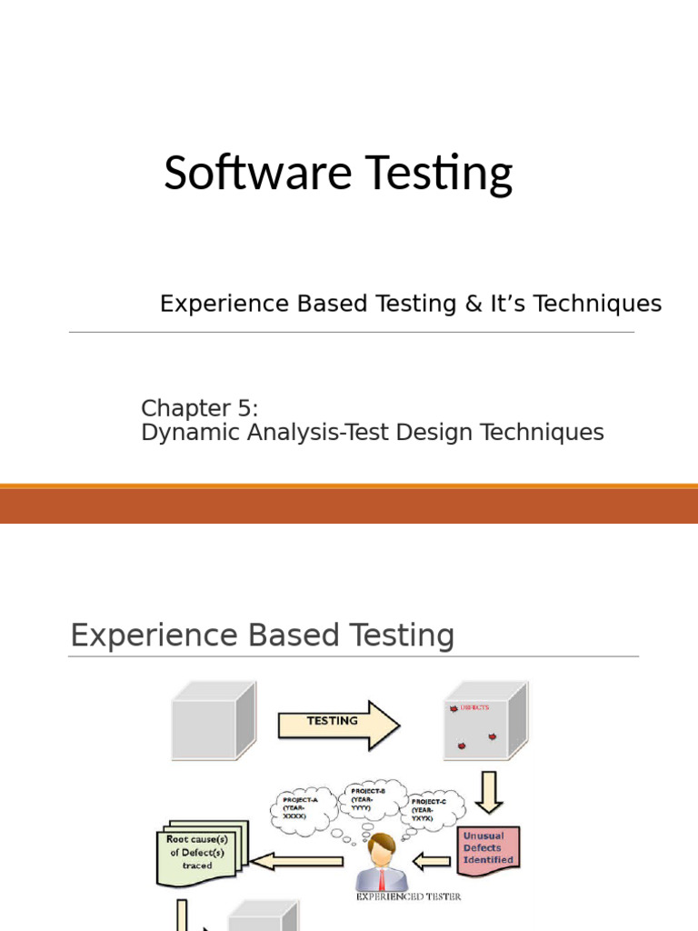 ST Lecture Experience Based Testing | PDF | Software Testing | Computing