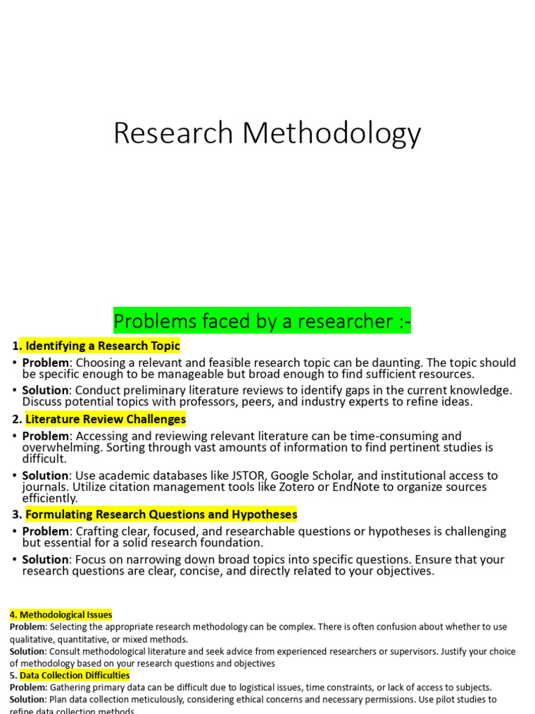 Research Methodology | PDF | Methodology | Quantitative Research