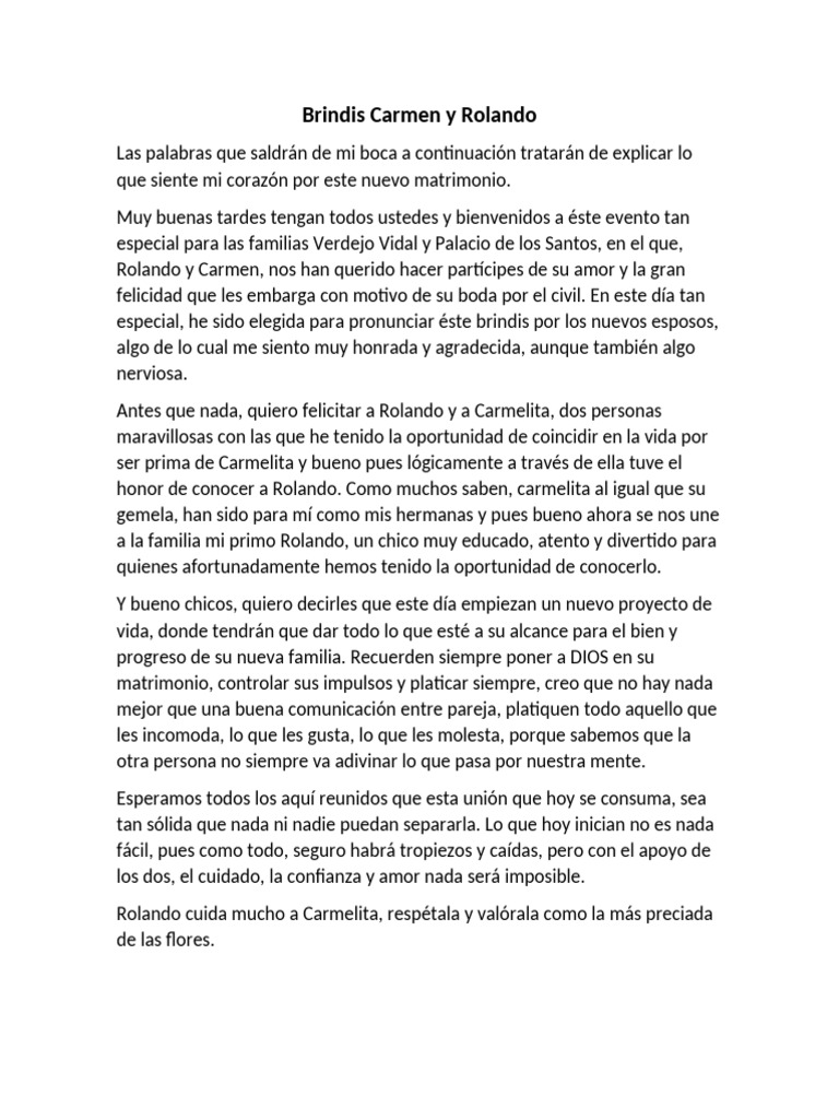 Brindis | PDF | Amor