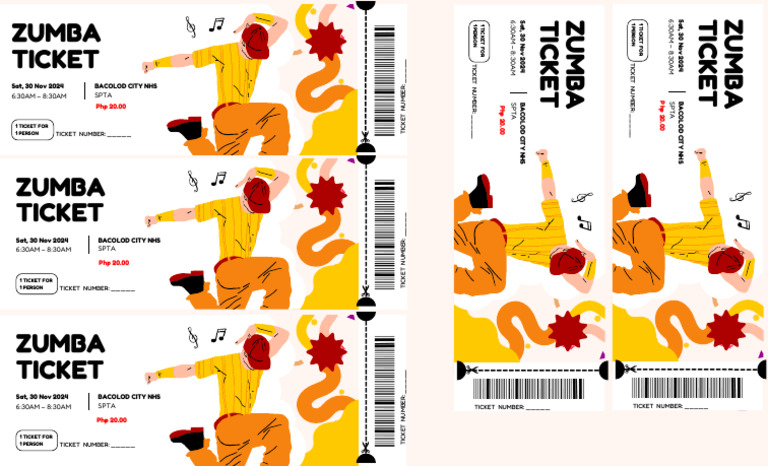 Zumba Tickets | PDF