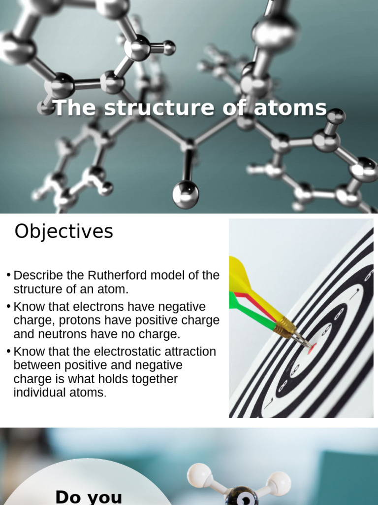 CH 8 - The Structure of Atoms | PDF | Atoms | Atomic Nucleus
