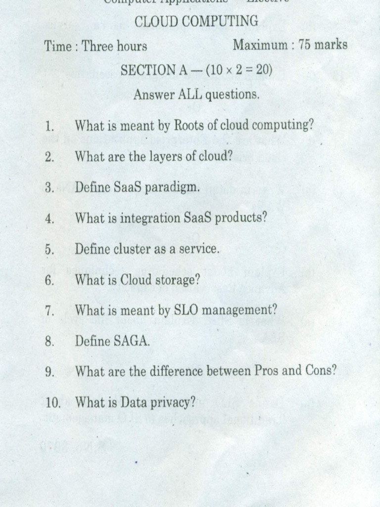 Mca Test Questions | PDF
