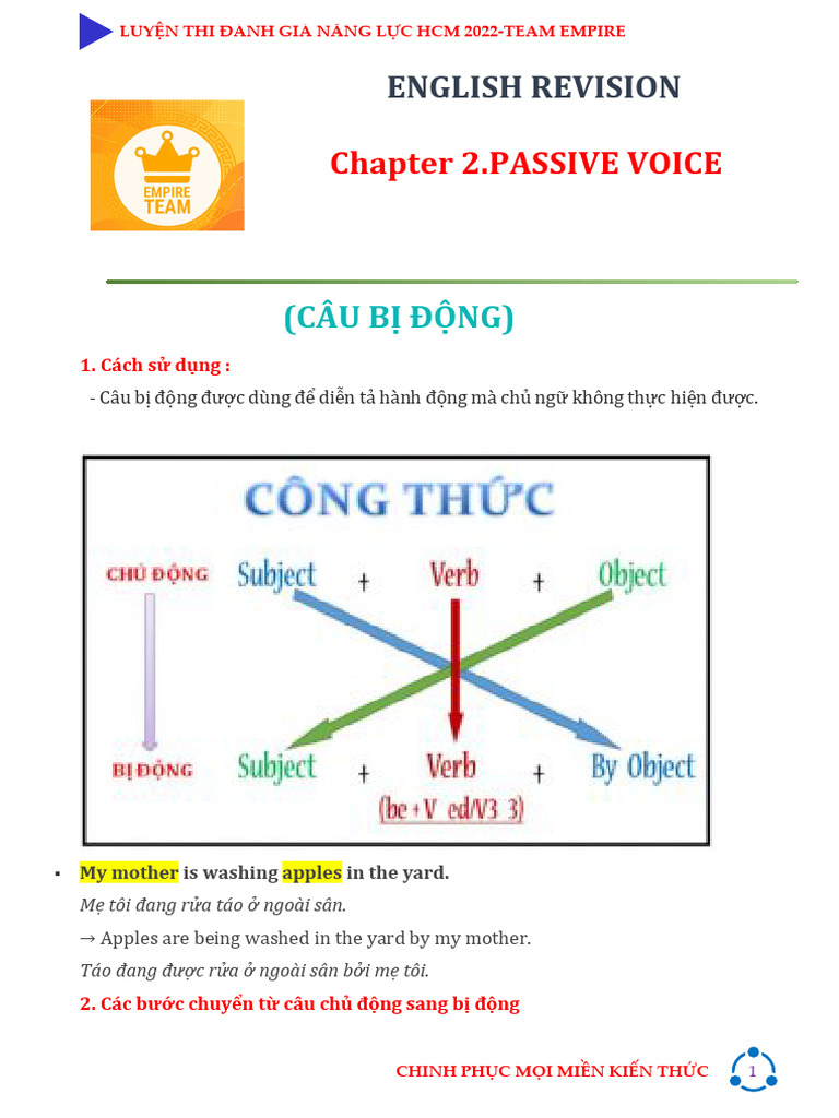 Chapter 2.PASSIVE VOICE | PDF