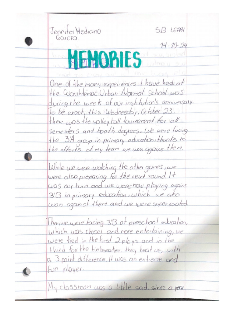 Memories | PDF