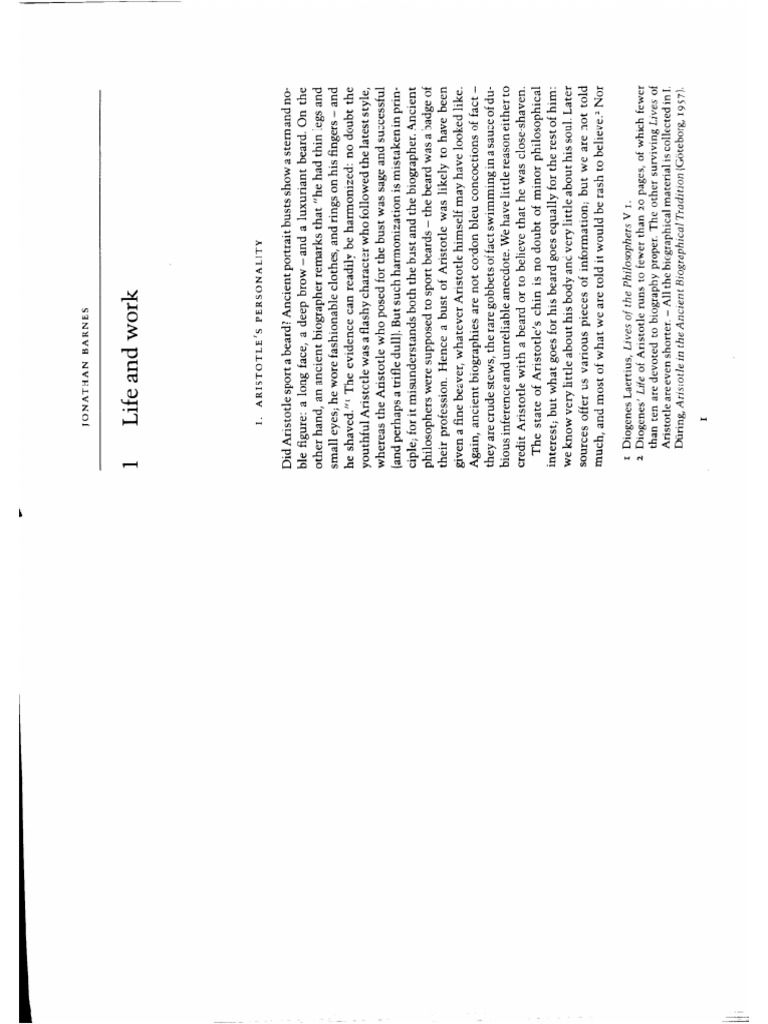 Aristotle Cambridge Chapters | PDF