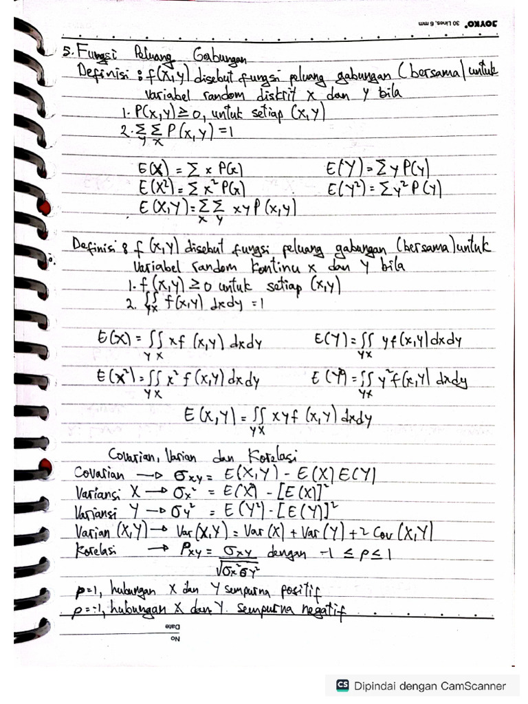 Fungsi Peluang Gabungan | PDF