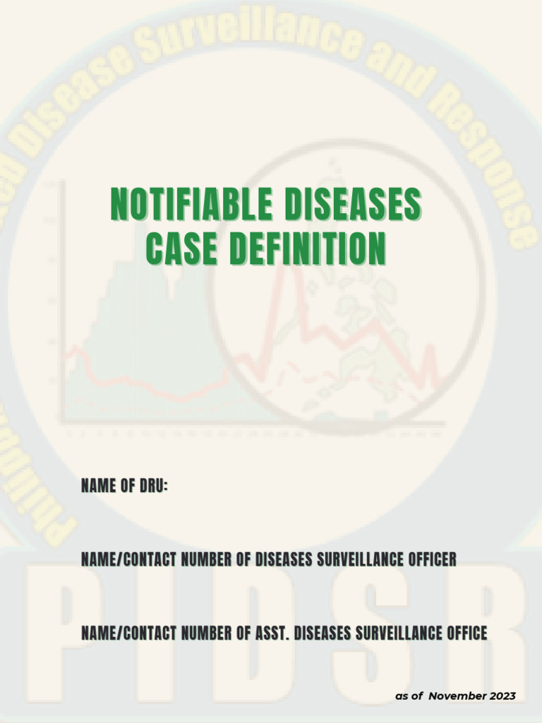 Notifiable Diseases Case Definition and Specimen Collection (2) 2 | PDF ...