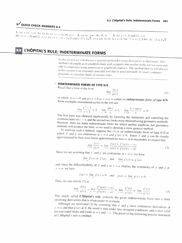 Indeterminate Form Book | PDF | Teaching Mathematics | Mathematical Relations