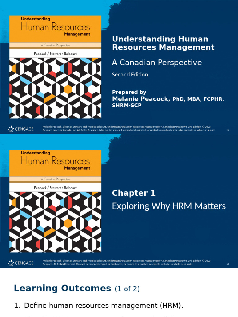 UHRM2e PPT C01.pptx Teacher | PDF | Human Resource Management ...