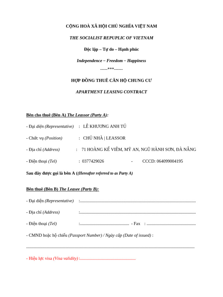 Bilingual Contract | PDF