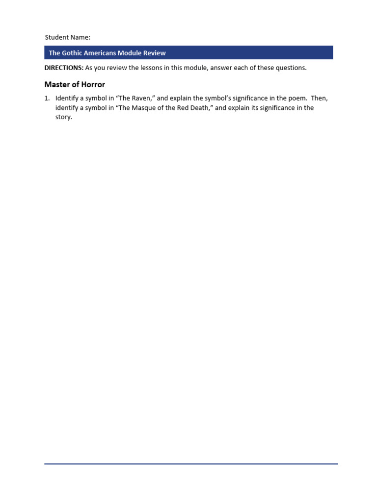 Gothic American Literature Analysis | PDF | The Scarlet Letter