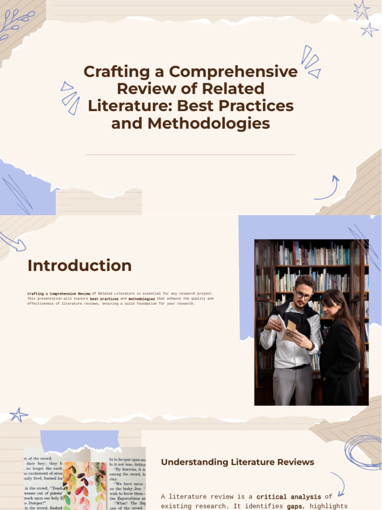 Slidesgo Crafting A Comprehensive Review of Related Literature Best ...