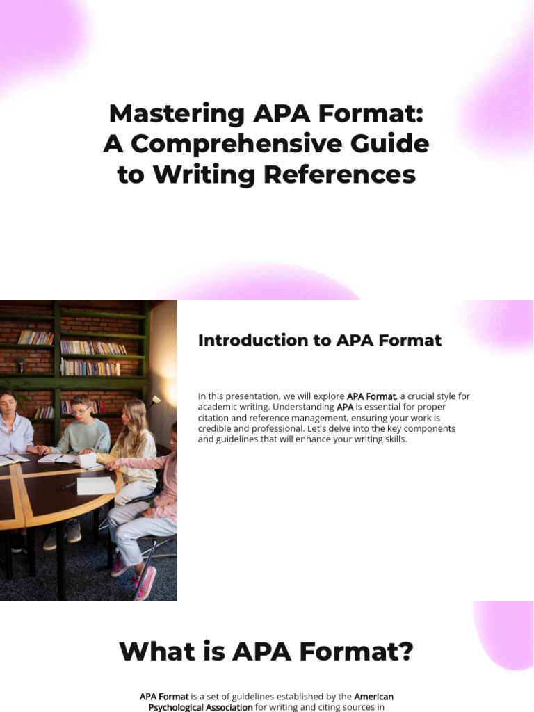 Slidesgo Mastering Apa Format A Comprehensive Guide To Writing References 20241106004037XNAg ...