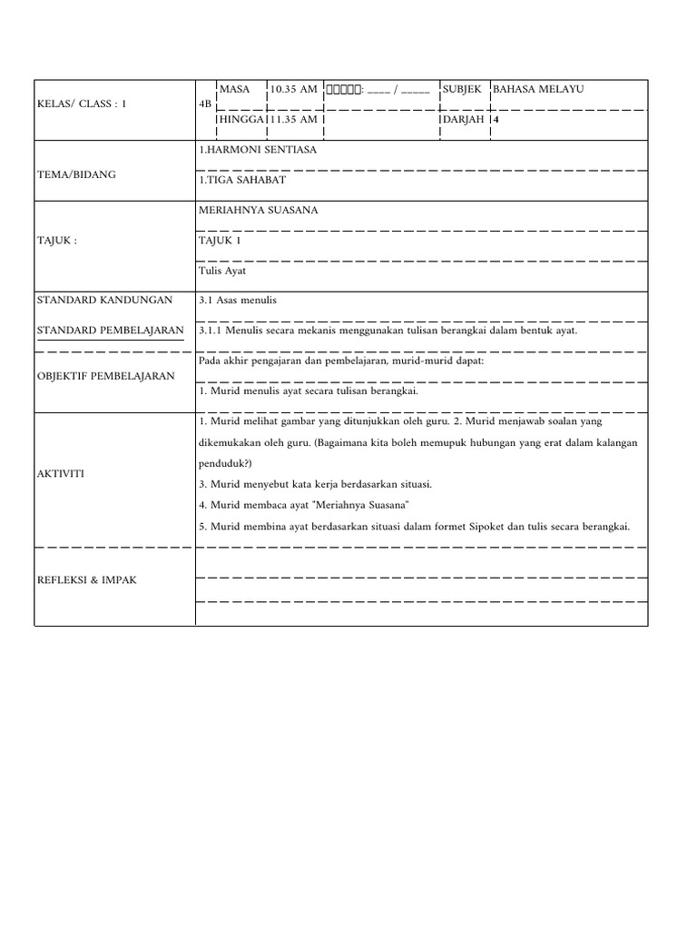 RPH Rabu 28.03 Dan 29.03 | PDF