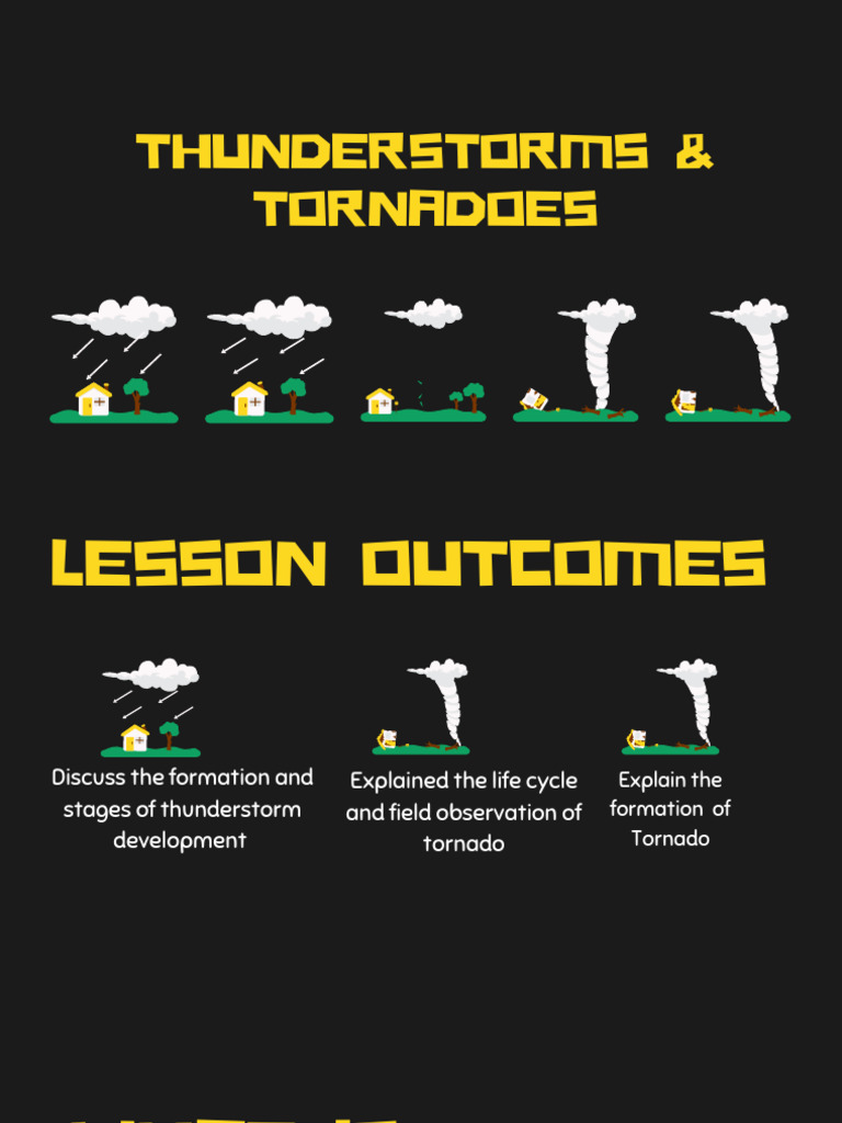Thunderstorm and Tornado Formation Guide | PDF | Tornadoes | Thunderstorm