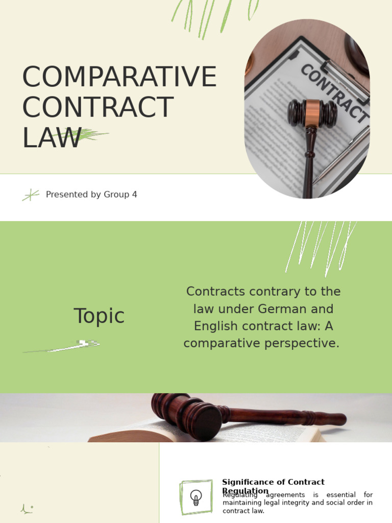 Contracts Contrary to Law: A Comparative Study | PDF | Civil Law (Legal ...