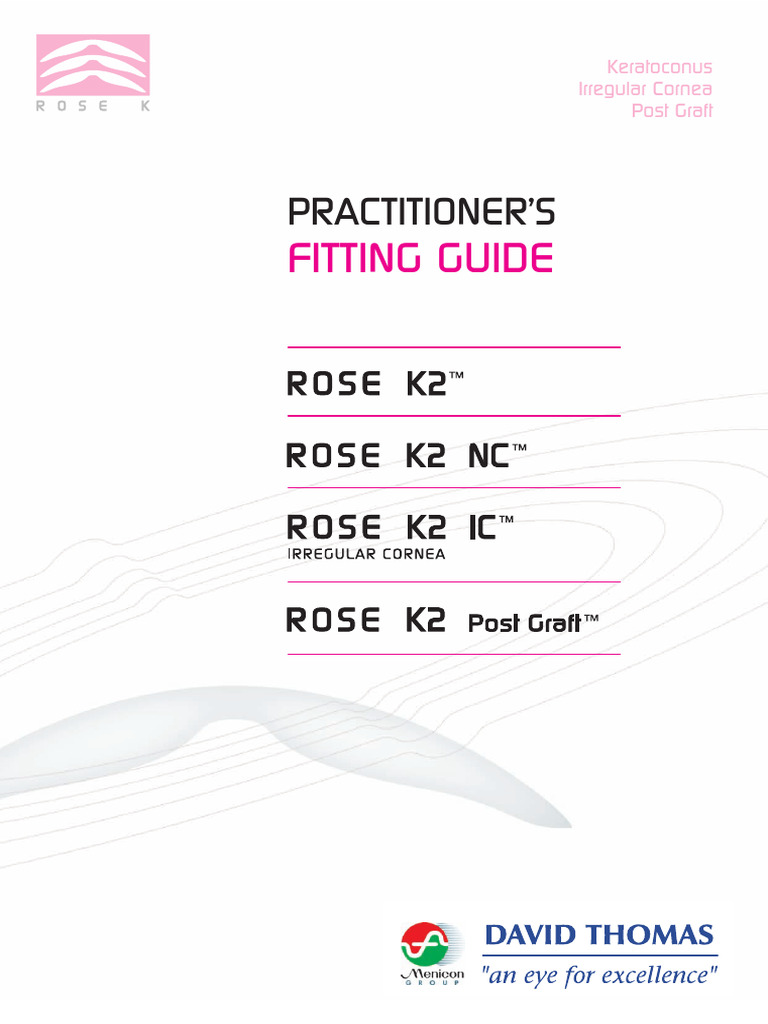 ROSE K2 Practitioner Fitting Guide 2011 | PDF | Optics | Human Eye
