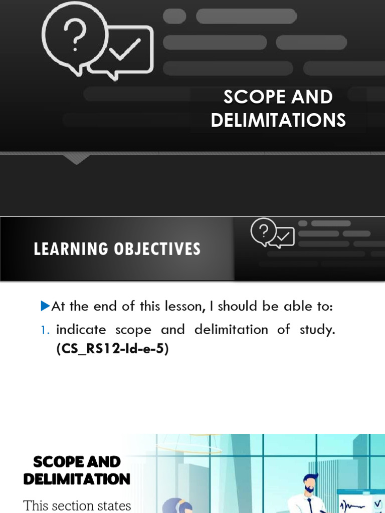 Research Scope & Delimitations Guide | PDF | Soil | Tomato