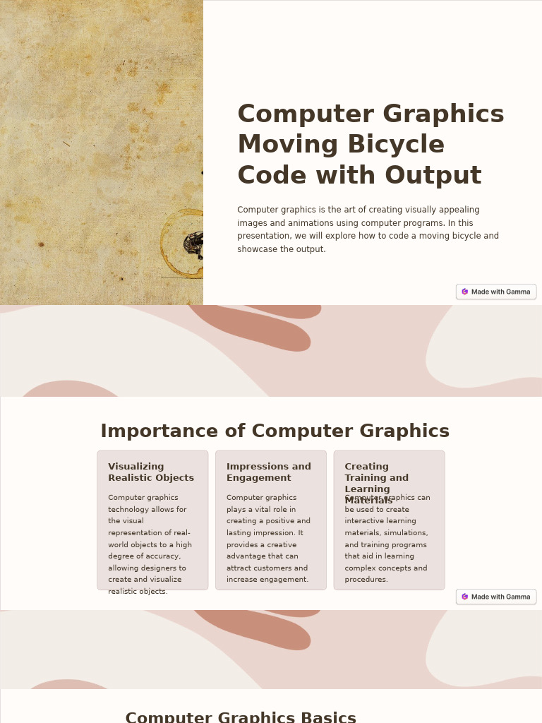Computer Graphics Moving Bicycle Code With Output | PDF | Computer ... Computer Graphics Moving Bicycle Code With Output | PDF | Computer ...