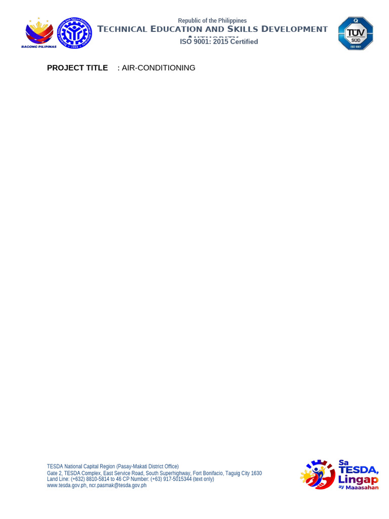 Air-Conditioning - CBT PROPOSAL V.2 | PDF