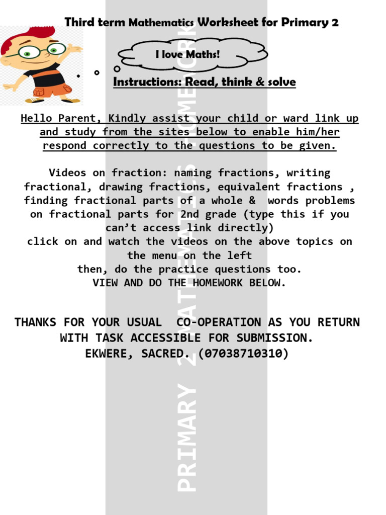 Primary 2 Mathematics | PDF | Mathematics | Homework