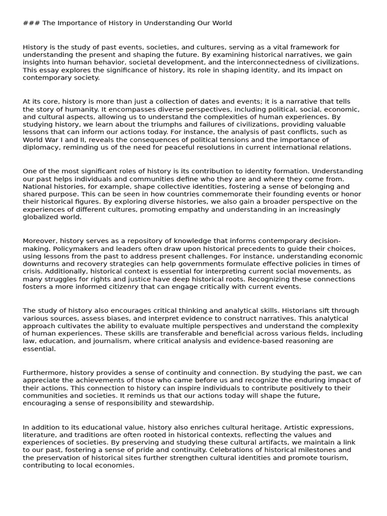 The Importance of Science in Everyday Life | PDF | Identity (Social ...