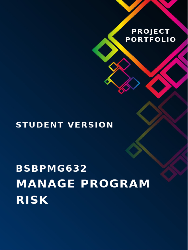 BSBPMG632 Project Portfolio | PDF | Risk | Risk Management