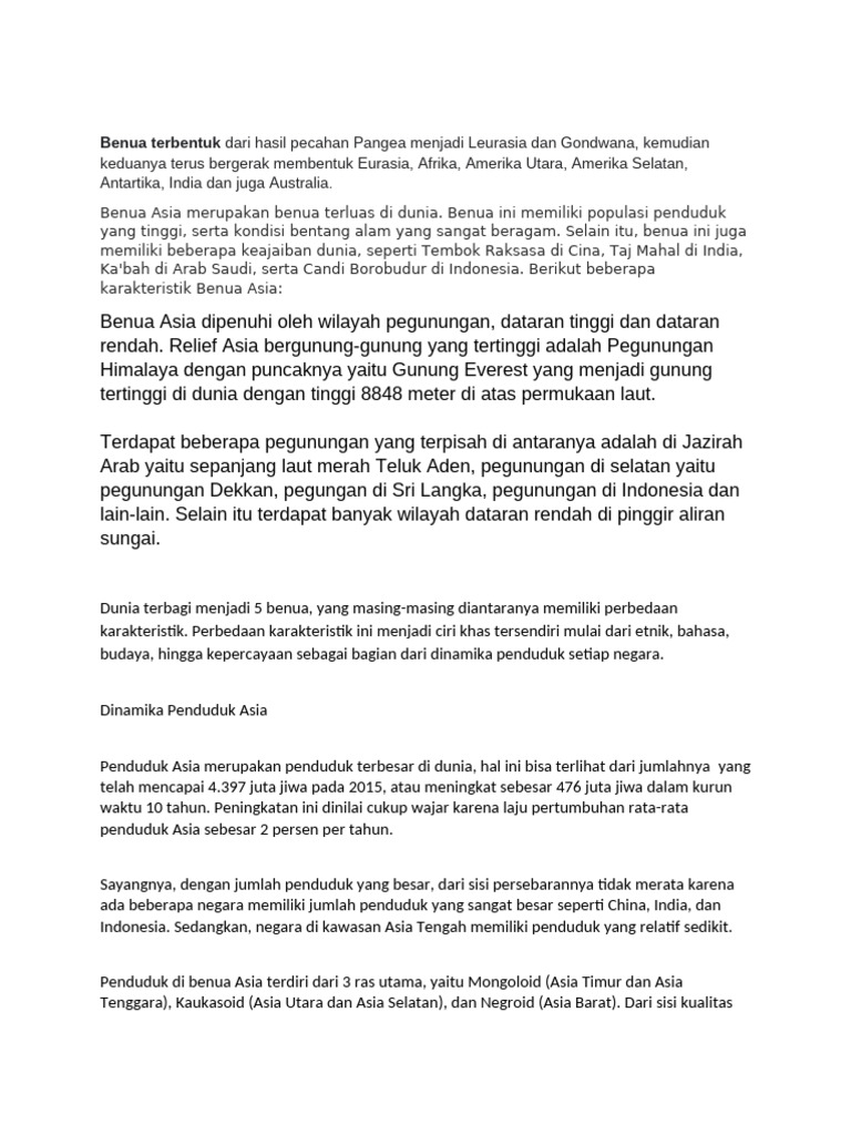 Proses Terbentuknya Benua | PDF Proses Terbentuknya Benua | PDF